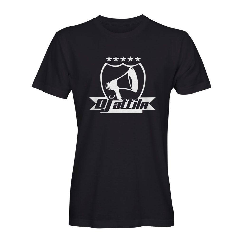 T-Shirt DJ Attila Logo schwarz - PARTYFANS24